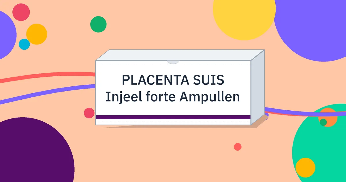 Symbolbild: Packung mit der Aufschrift PLACENTA SUIS Injeel forte Ampullen (PZN 00815044) – Verfügbarkeit und Bezug in Apotheken in Frankfurt am Main