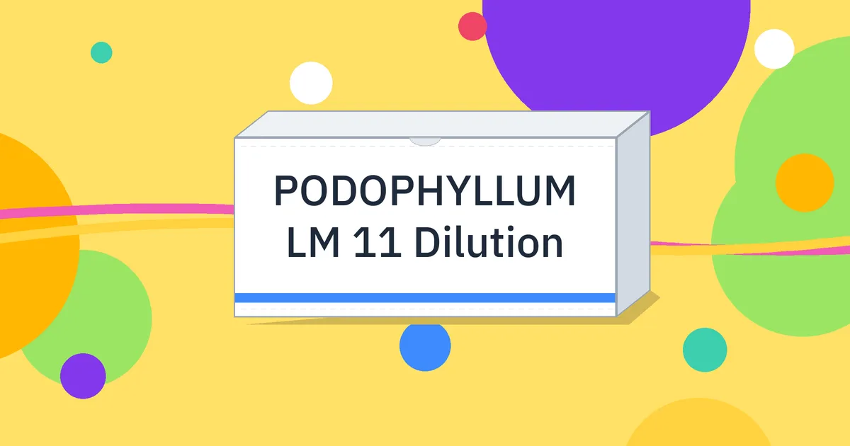 Symbolbild: Packung mit der Aufschrift PODOPHYLLUM LM 11 Dilution (PZN 13042939) – Verfügbarkeit und Bezug in Apotheken in Frankfurt am Main