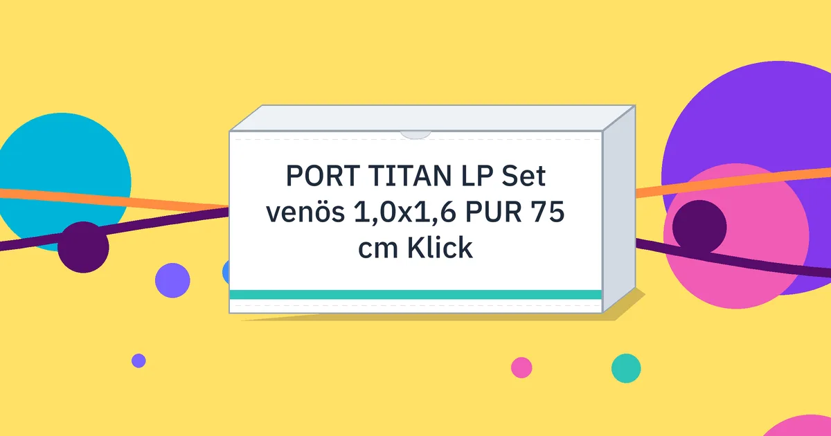 Symbolbild: Packung mit der Aufschrift PORT TITAN LP Set venös 1,0x1,6 PUR 75 cm Klick (PZN 03177696) – Verfügbarkeit und Bezug in Apotheken in Frankfurt am Main