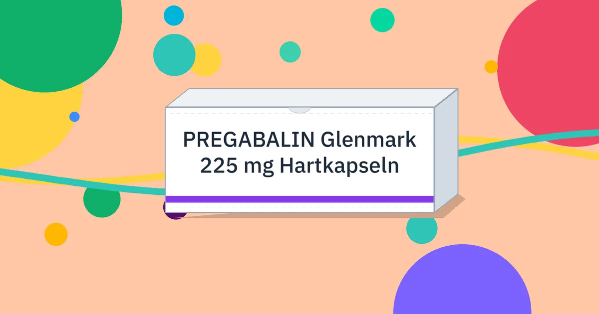Symbolbild: Packung mit der Aufschrift PREGABALIN Glenmark 225 mg Hartkapseln (PZN 17536822) – Verfügbarkeit und Bezug in Apotheken in Frankfurt am Main