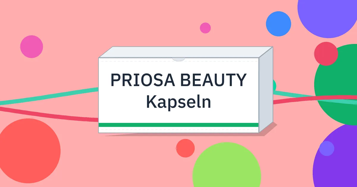 Symbolbild: Packung mit der Aufschrift PRIOSA BEAUTY Kapseln (PZN 16778807) – Verfügbarkeit und Bezug in Apotheken in Frankfurt am Main