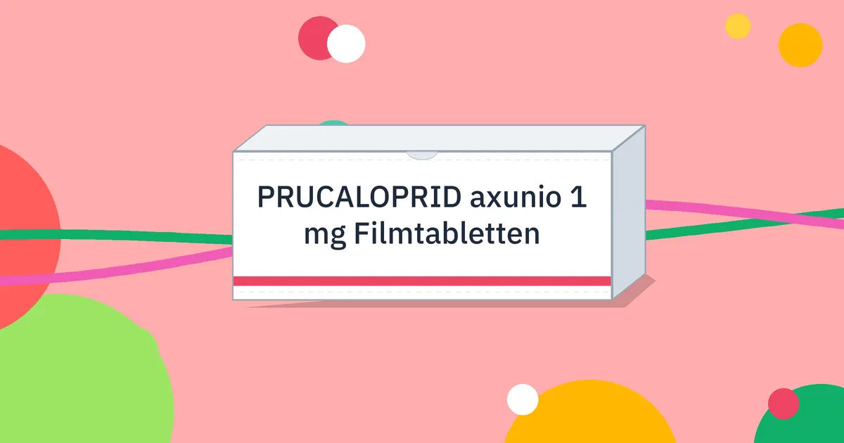 Symbolbild: Packung mit der Aufschrift PRUCALOPRID axunio 1 mg Filmtabletten (PZN 16798916) – Verfügbarkeit und Bezug in Apotheken in Frankfurt am Main