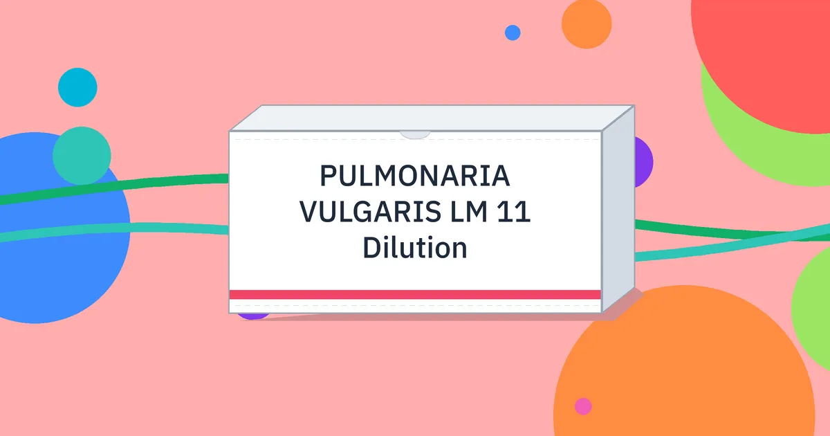 Symbolbild: Packung mit der Aufschrift PULMONARIA VULGARIS LM 11 Dilution (PZN 13670848) – Verfügbarkeit und Bezug in Apotheken in Frankfurt am Main