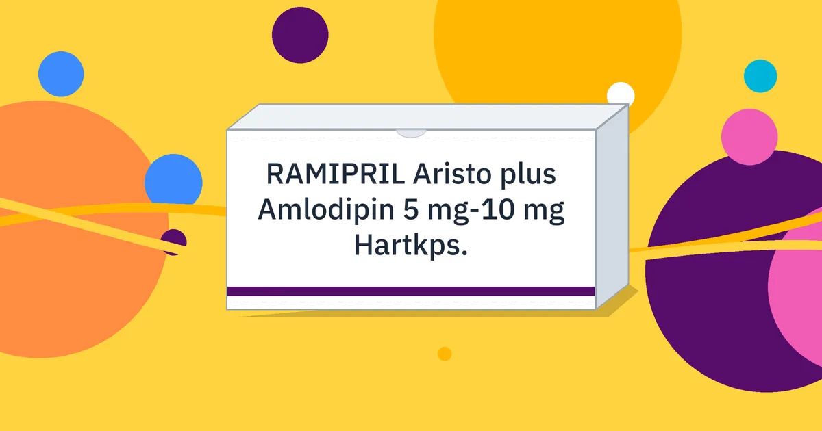 Symbolbild: Packung mit der Aufschrift RAMIPRIL Aristo plus Amlodipin 5 mg-10 mg Hartkps. (PZN 19818387) – Verfügbarkeit und Bezug in Apotheken in Frankfurt am Main