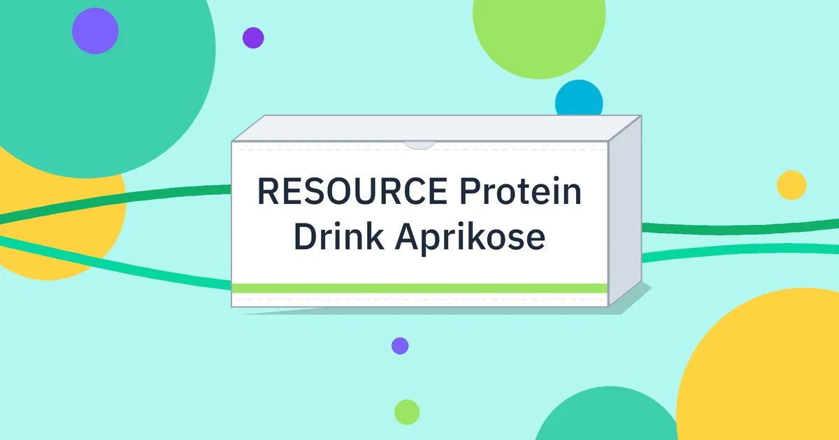 Symbolbild: Packung mit der Aufschrift RESOURCE Protein Drink Aprikose (PZN 20323001) – Verfügbarkeit und Bezug in Apotheken in Frankfurt am Main