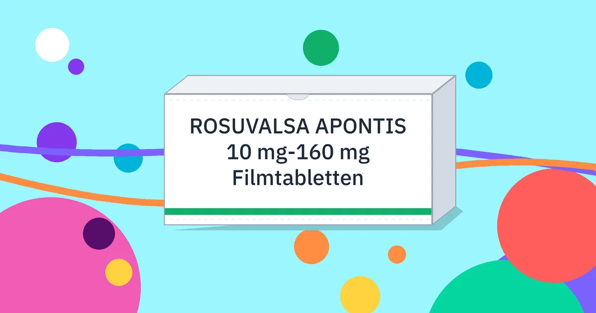 Symbolbild: Packung mit der Aufschrift ROSUVALSA APONTIS 10 mg-160 mg Filmtabletten (PZN 18782380) – Verfügbarkeit und Bezug in Apotheken in Frankfurt am Main