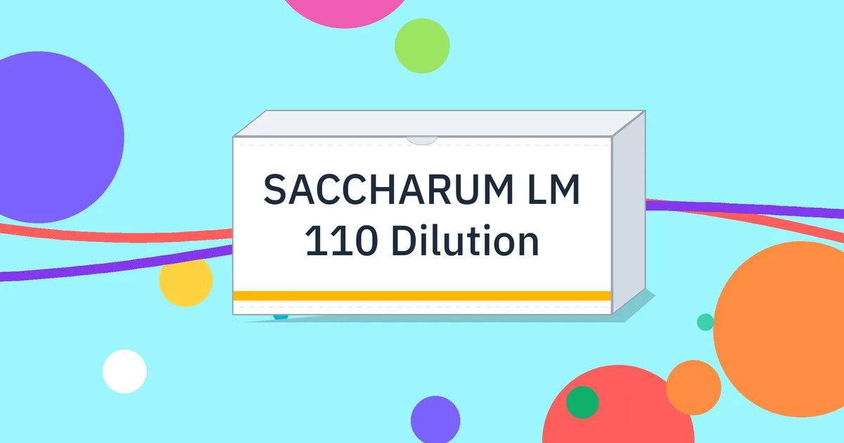 Symbolbild: Packung mit der Aufschrift SACCHARUM LM 110 Dilution (PZN 13176568) – Verfügbarkeit und Bezug in Apotheken in Frankfurt am Main