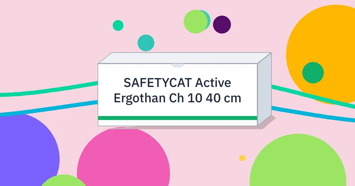 Symbolbild: Packung mit der Aufschrift SAFETYCAT Active Ergothan Ch 10 40 cm (PZN 02695928) – Verfügbarkeit und Bezug in Apotheken in Frankfurt am Main