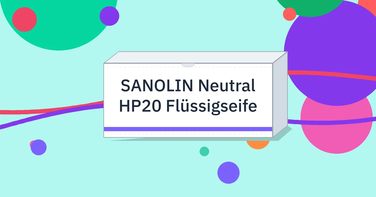 Symbolbild: Packung mit der Aufschrift SANOLIN Neutral HP20 Flüssigseife (PZN 17523297) – Verfügbarkeit und Bezug in Apotheken in Frankfurt am Main