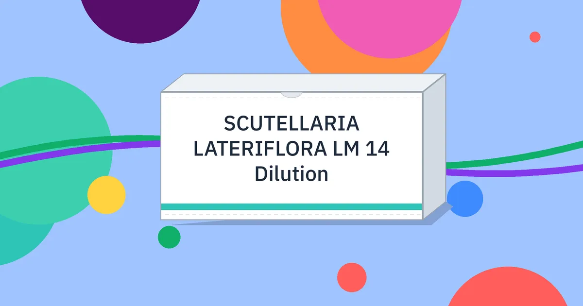 Symbolbild: Packung mit der Aufschrift SCUTELLARIA LATERIFLORA LM 14 Dilution (PZN 13184935) – Verfügbarkeit und Bezug in Apotheken in Frankfurt am Main