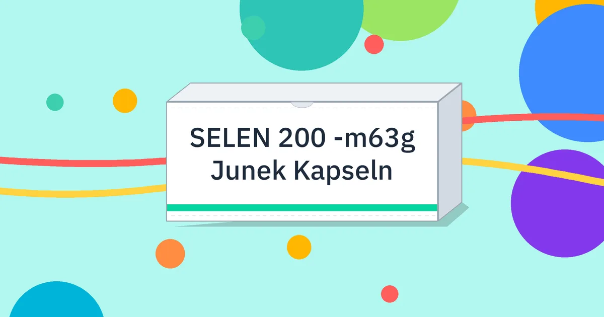 Symbolbild: Packung mit der Aufschrift SELEN 200 -m63g Junek Kapseln (PZN 01102518) – Verfügbarkeit und Bezug in Apotheken in Frankfurt am Main