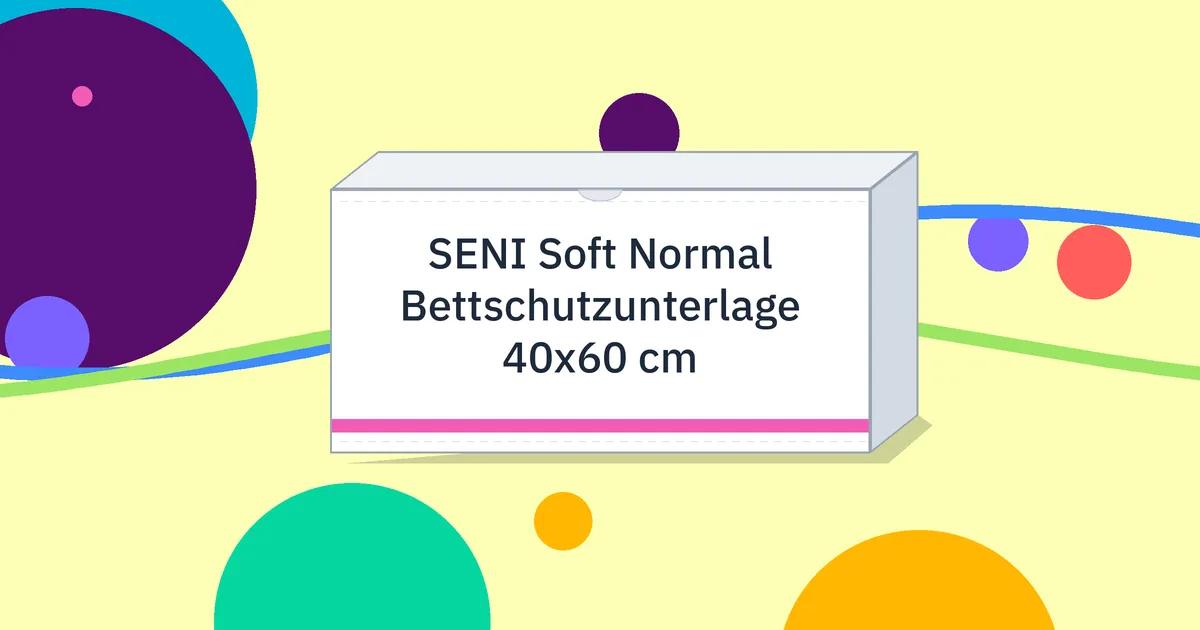 Symbolbild: Packung mit der Aufschrift SENI Soft Normal Bettschutzunterlage 40x60 cm (PZN 18352567) – Verfügbarkeit und Bezug in Apotheken in Frankfurt am Main