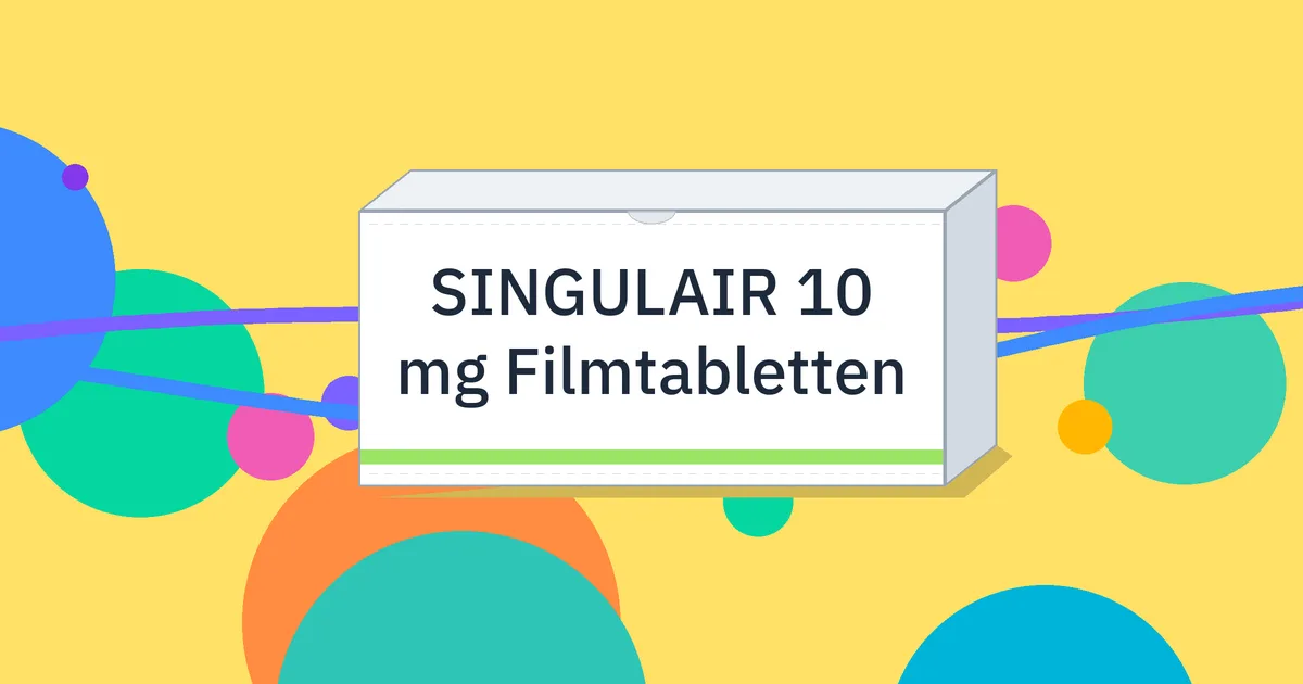 Symbolbild: Packung mit der Aufschrift SINGULAIR 10 mg Filmtabletten (PZN 02286199) – Verfügbarkeit und Bezug in Apotheken in Frankfurt am Main
