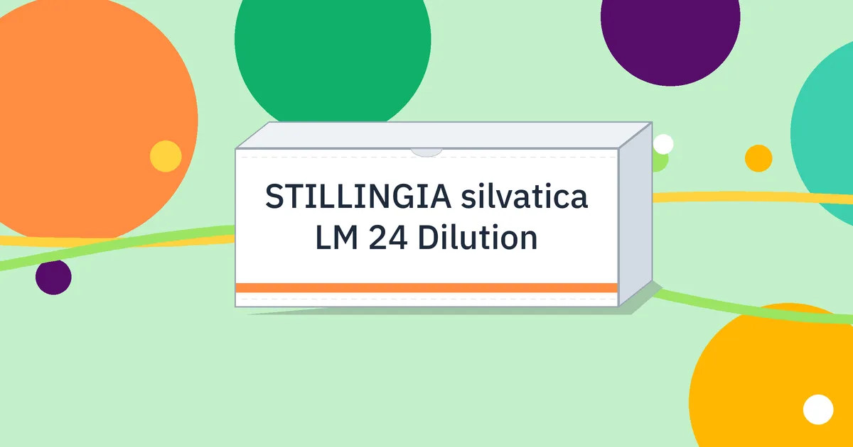 Symbolbild: Packung mit der Aufschrift STILLINGIA silvatica LM 24 Dilution (PZN 13201510) – Verfügbarkeit und Bezug in Apotheken in Frankfurt am Main