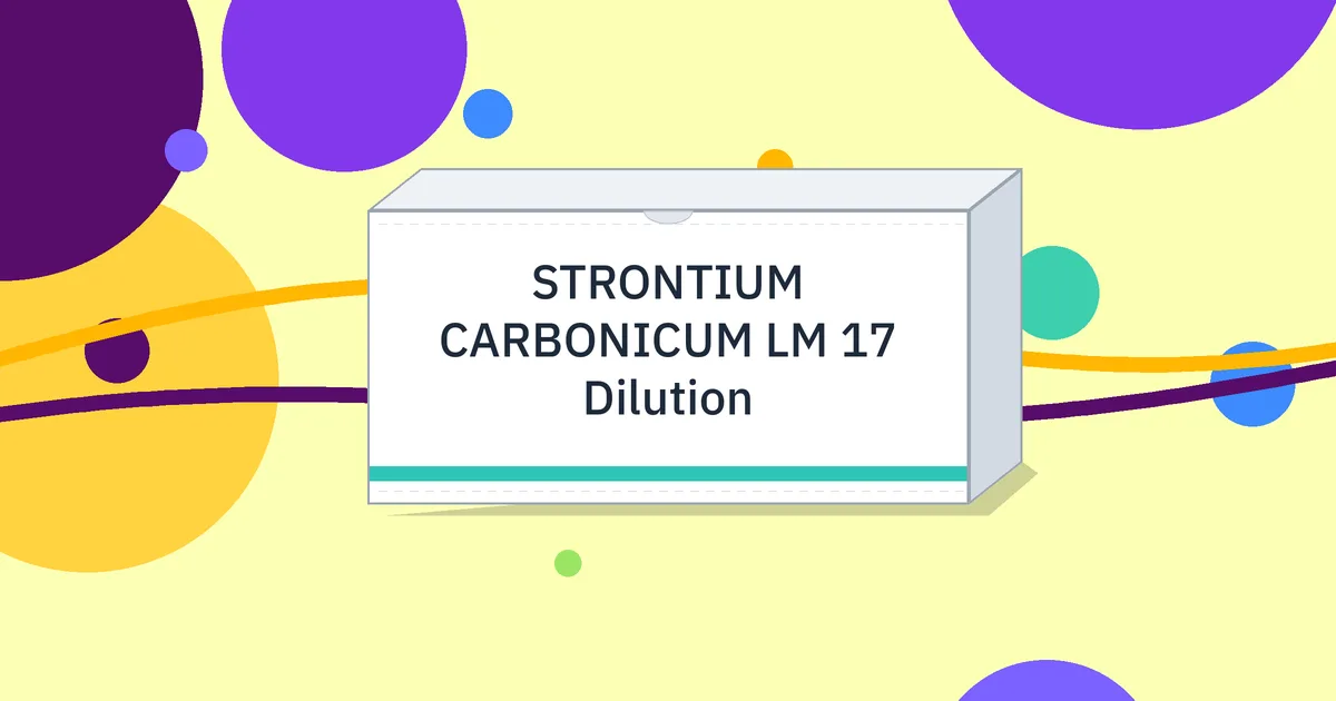 Symbolbild: Packung mit der Aufschrift STRONTIUM CARBONICUM LM 17 Dilution (PZN 13203182) – Verfügbarkeit und Bezug in Apotheken in Frankfurt am Main