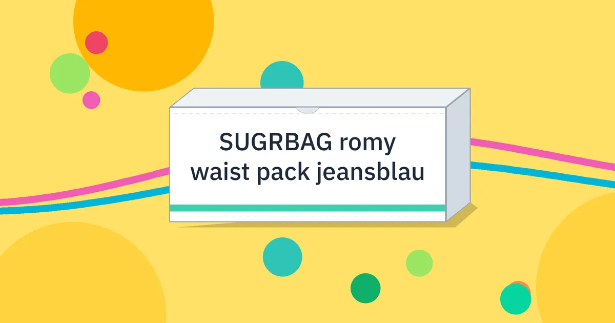 Symbolbild: Packung mit der Aufschrift SUGRBAG romy waist pack jeansblau (PZN 16732136) – Verfügbarkeit und Bezug in Apotheken in Frankfurt am Main