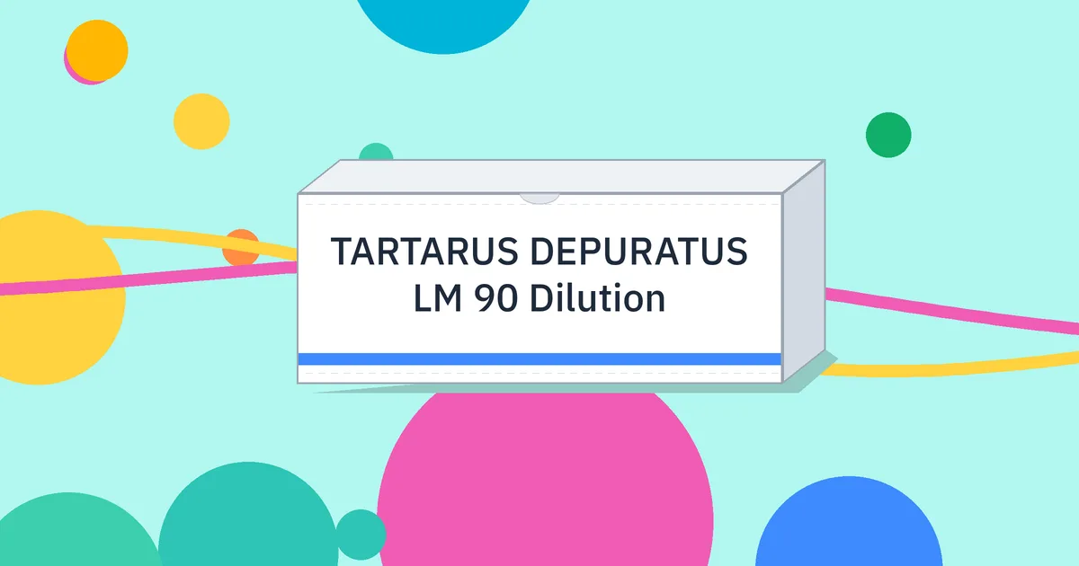 Symbolbild: Packung mit der Aufschrift TARTARUS DEPURATUS LM 90 Dilution (PZN 13688647) – Verfügbarkeit und Bezug in Apotheken in Frankfurt am Main