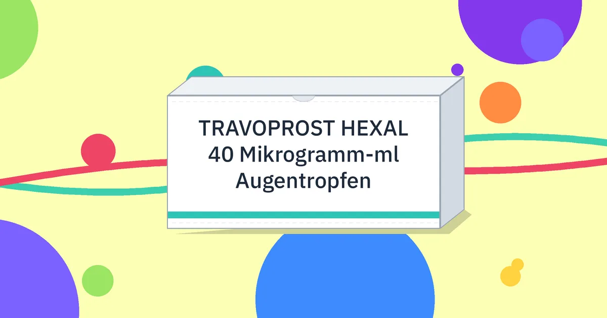 Symbolbild: Packung mit der Aufschrift TRAVOPROST HEXAL 40 Mikrogramm-ml Augentropfen (PZN 11538518) – Verfügbarkeit und Bezug in Apotheken in Frankfurt am Main