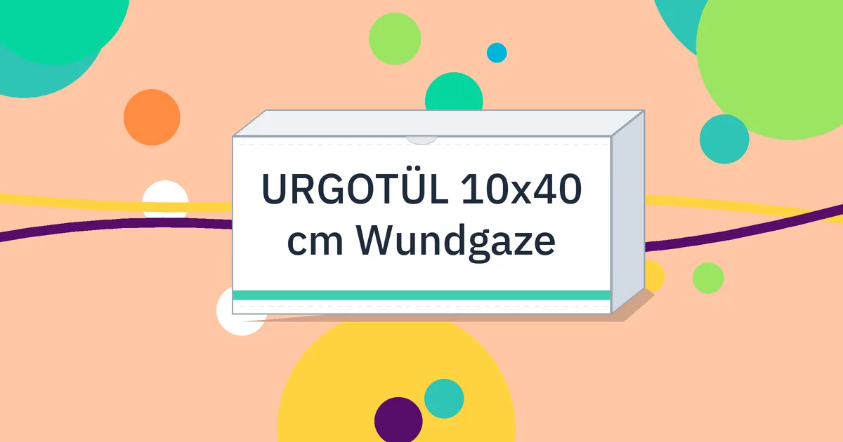 Symbolbild: Packung mit der Aufschrift URGOTÜL 10x40 cm Wundgaze (PZN 17375804) – Verfügbarkeit und Bezug in Apotheken in Frankfurt am Main