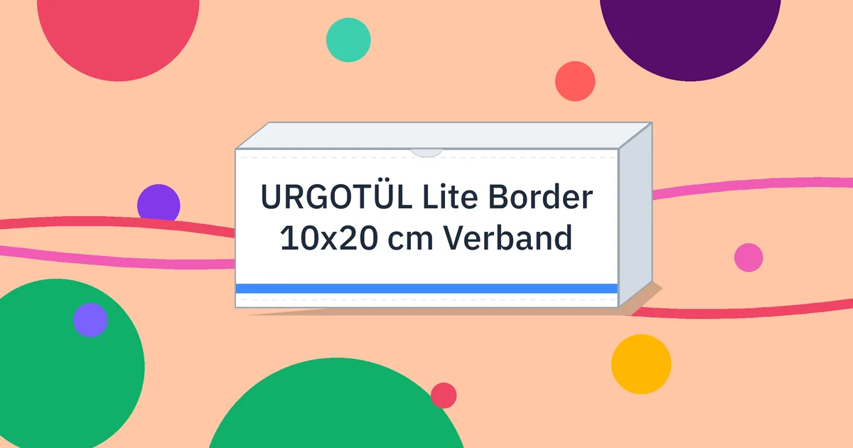 Symbolbild: Packung mit der Aufschrift URGOTÜL Lite Border 10x20 cm Verband (PZN 07750342) – Verfügbarkeit und Bezug in Apotheken in Frankfurt am Main