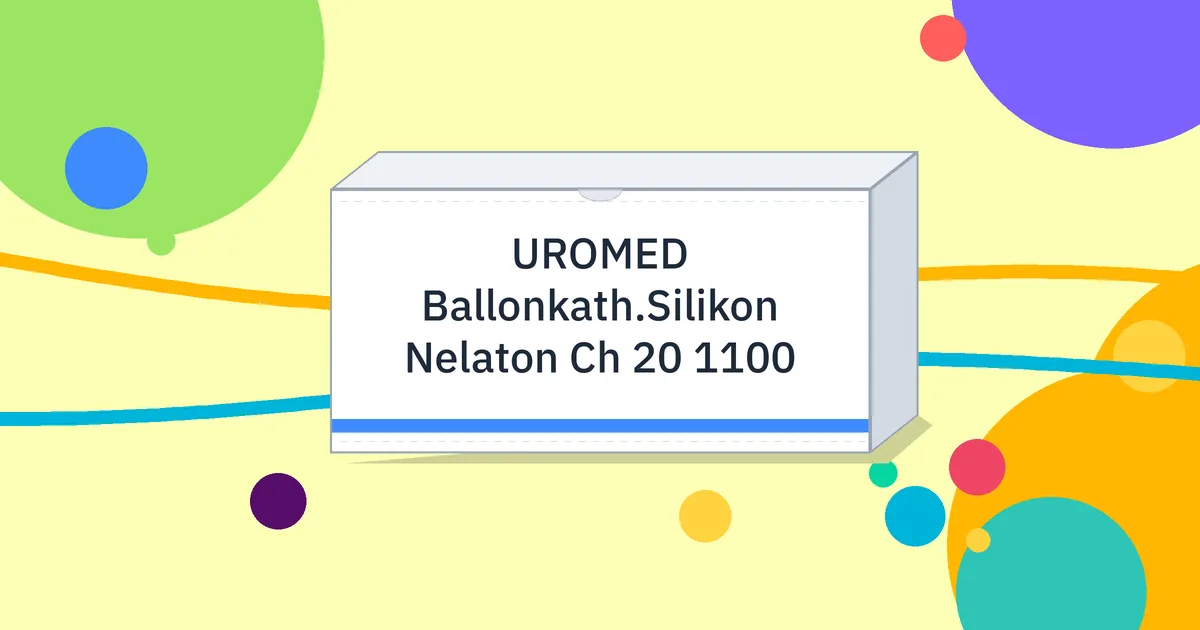 Symbolbild: Packung mit der Aufschrift UROMED Ballonkath.Silikon Nelaton Ch 20 1100 (PZN 03280709) – Verfügbarkeit und Bezug in Apotheken in Frankfurt am Main