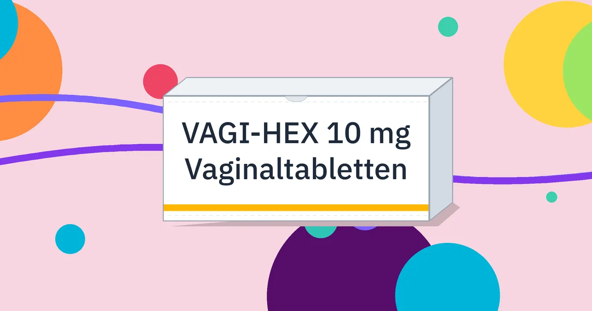 Symbolbild: Packung mit der Aufschrift VAGI-HEX 10 mg Vaginaltabletten (PZN 17508139) – Verfügbarkeit und Bezug in Apotheken in Frankfurt am Main