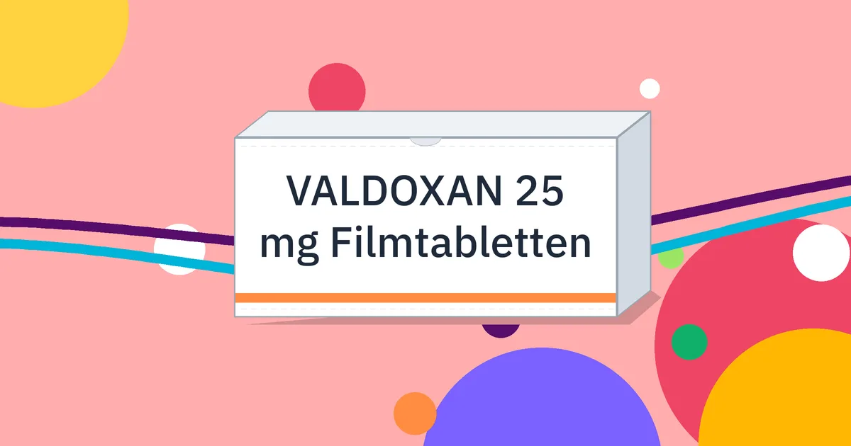 Symbolbild: Packung mit der Aufschrift VALDOXAN 25 mg Filmtabletten (PZN 09505693) – Verfügbarkeit und Bezug in Apotheken in Frankfurt am Main
