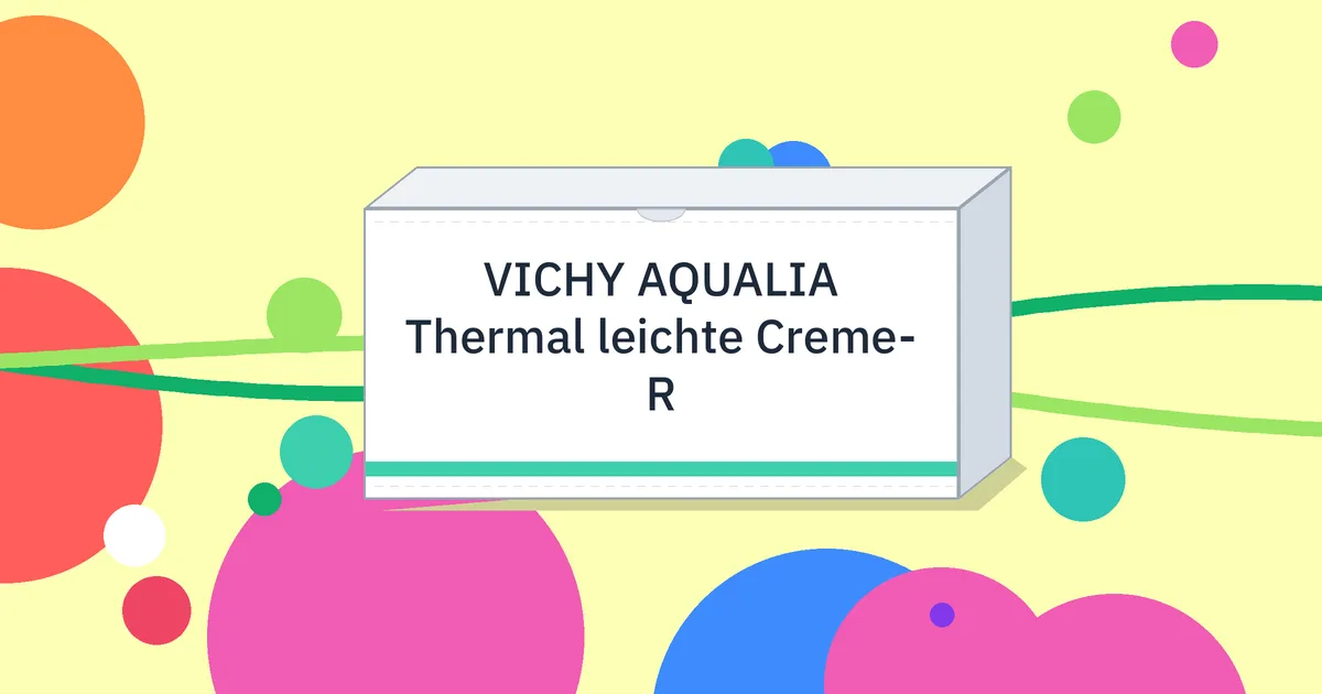 Symbolbild: Packung mit der Aufschrift VICHY AQUALIA Thermal leichte Creme-R (PZN 13909999) – Verfügbarkeit und Bezug in Apotheken in Frankfurt am Main