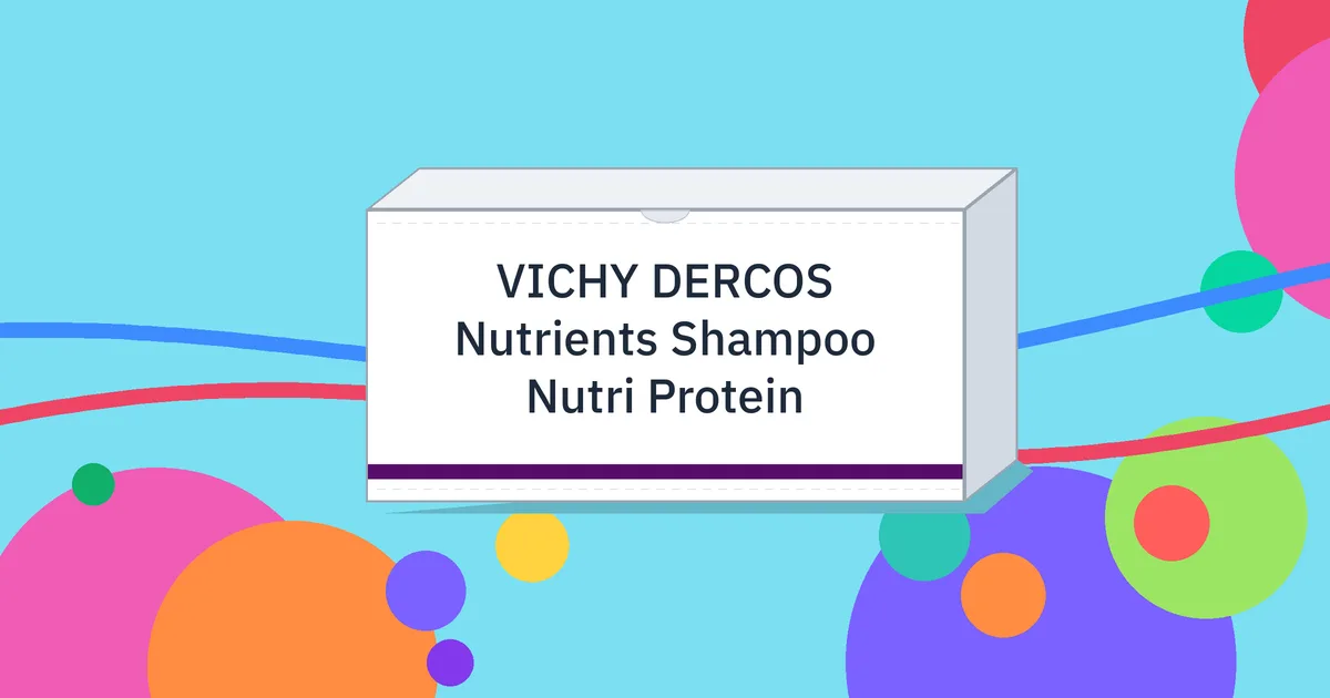 Symbolbild: Packung mit der Aufschrift VICHY DERCOS Nutrients Shampoo Nutri Protein (PZN 13896877) – Verfügbarkeit und Bezug in Apotheken in Frankfurt am Main