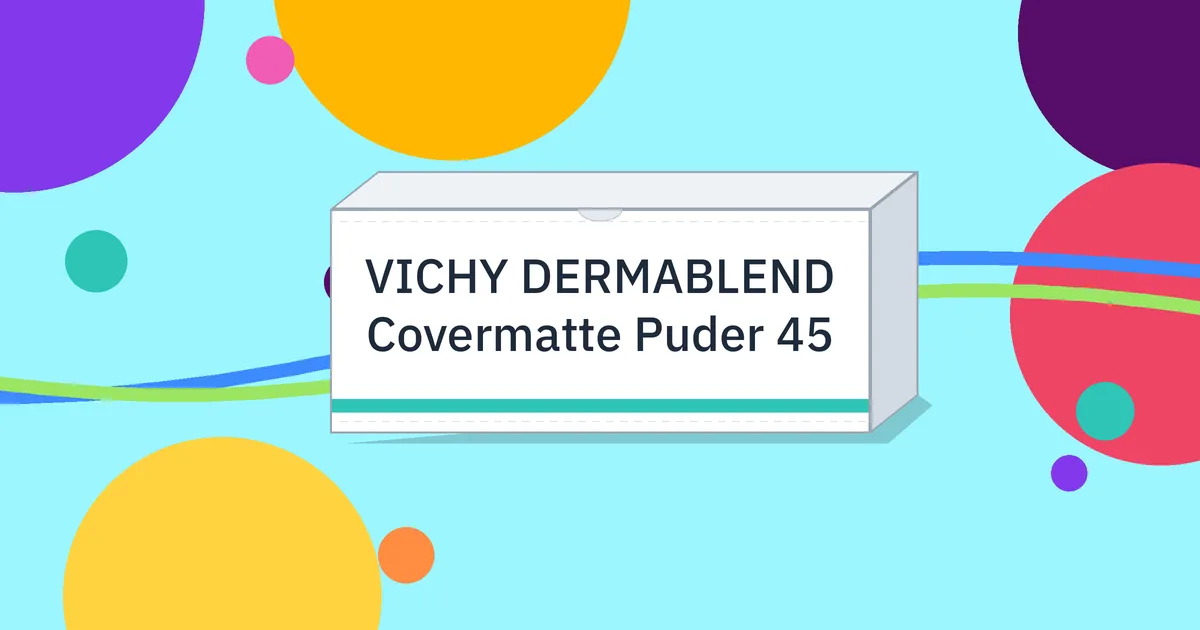 Symbolbild: Packung mit der Aufschrift VICHY DERMABLEND Covermatte Puder 45 (PZN 13426574) – Verfügbarkeit und Bezug in Apotheken in Frankfurt am Main