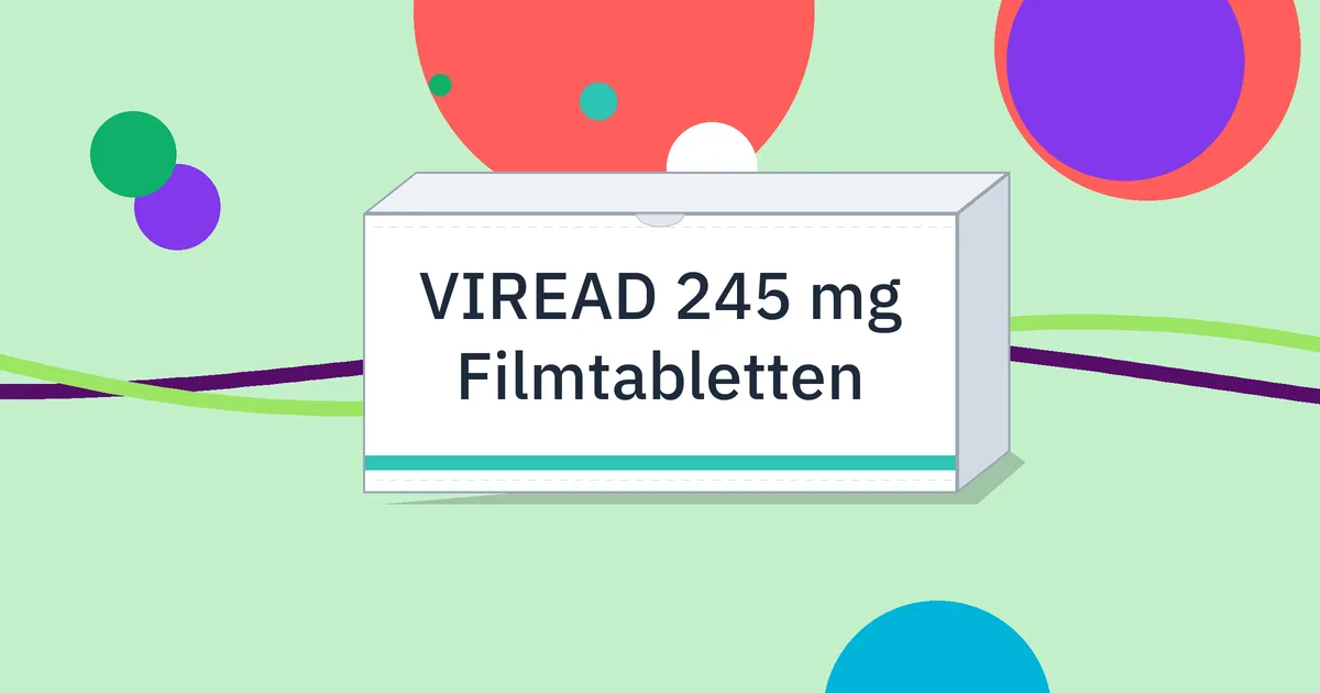 Symbolbild: Packung mit der Aufschrift VIREAD 245 mg Filmtabletten (PZN 05013208) – Verfügbarkeit und Bezug in Apotheken in Frankfurt am Main