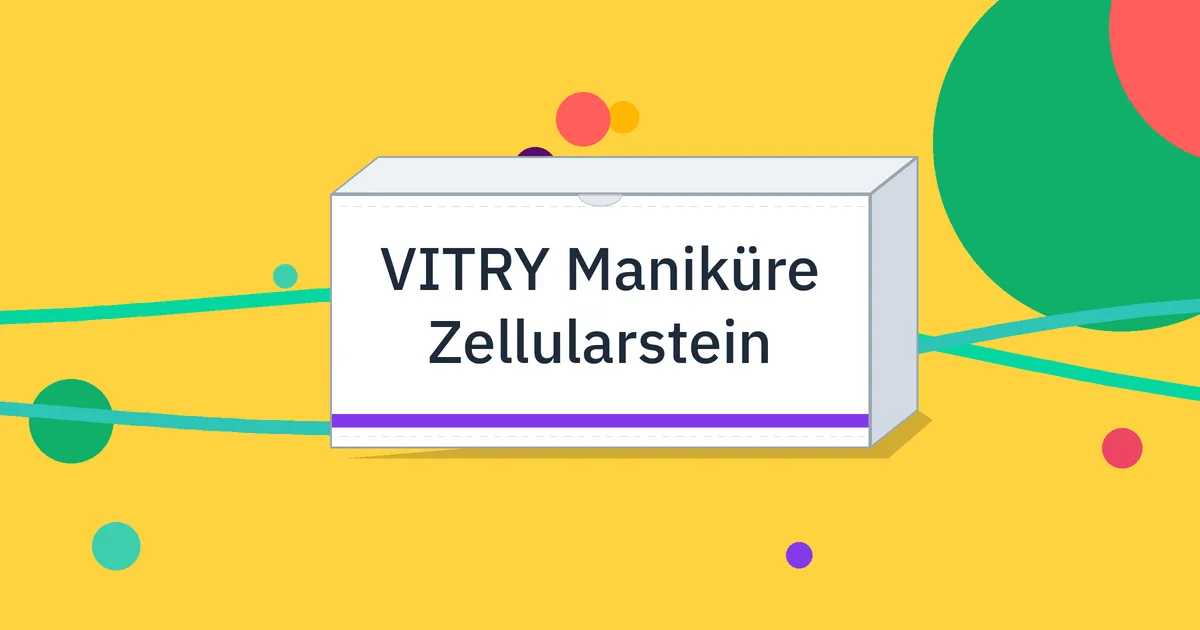 Symbolbild: Packung mit der Aufschrift VITRY Maniküre Zellularstein (PZN 05101993) – Verfügbarkeit und Bezug in Apotheken in Frankfurt am Main