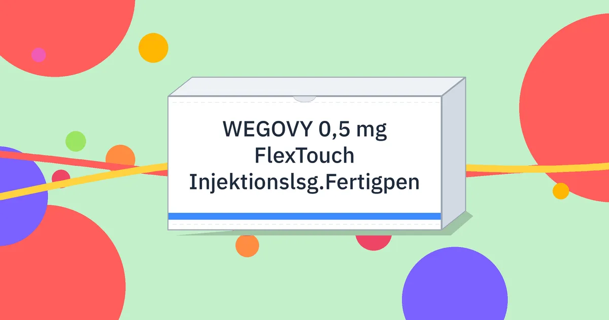 Symbolbild: Packung mit der Aufschrift WEGOVY 0,5 mg FlexTouch Injektionslsg.Fertigpen (PZN 20197714) – Verfügbarkeit und Bezug in Apotheken in Frankfurt am Main