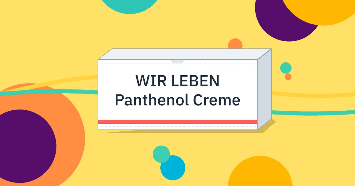 Symbolbild: Packung mit der Aufschrift WIR LEBEN Panthenol Creme (PZN 12374088) – Verfügbarkeit und Bezug in Apotheken in Frankfurt am Main