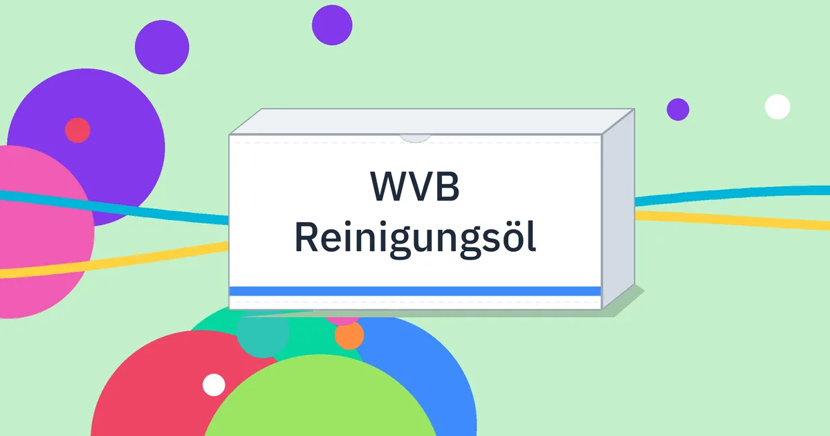 Symbolbild: Packung mit der Aufschrift WVB Reinigungsöl (PZN 19926881) – Verfügbarkeit und Bezug in Apotheken in Frankfurt am Main