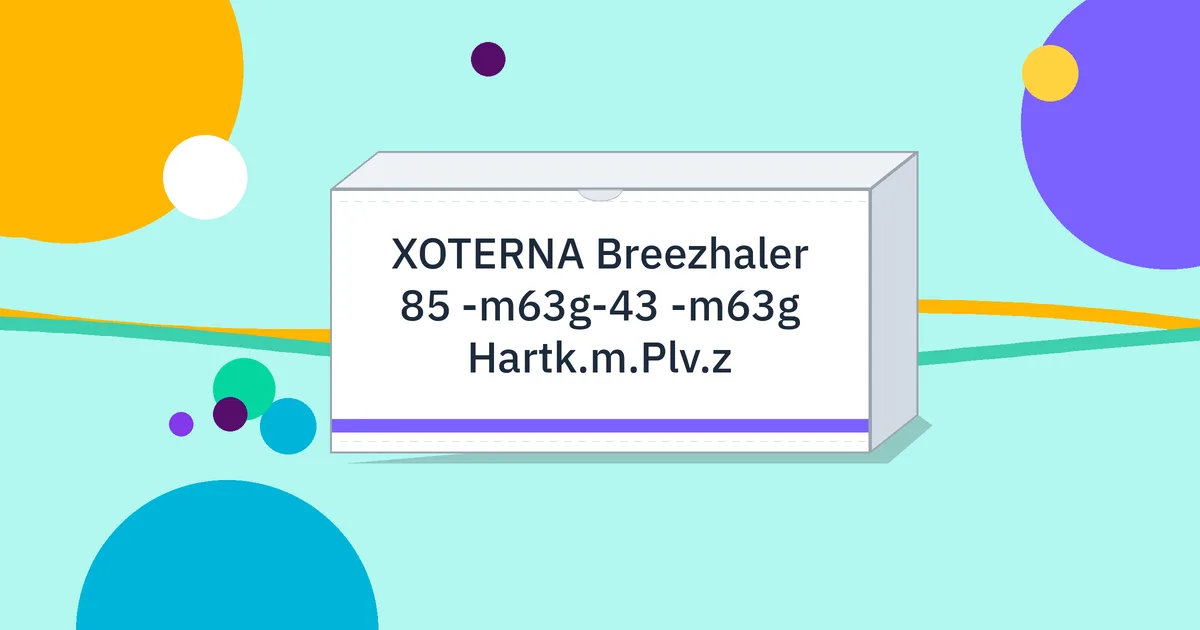 Symbolbild: Packung mit der Aufschrift XOTERNA Breezhaler 85 -m63g-43 -m63g Hartk.m.Plv.z (PZN 12396150) – Verfügbarkeit und Bezug in Apotheken in Frankfurt am Main