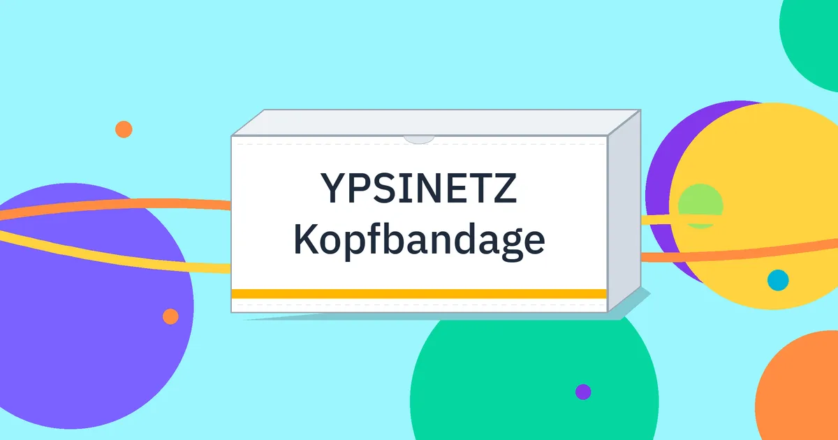 Symbolbild: Packung mit der Aufschrift YPSINETZ Kopfbandage (PZN 12605180) – Verfügbarkeit und Bezug in Apotheken in Frankfurt am Main