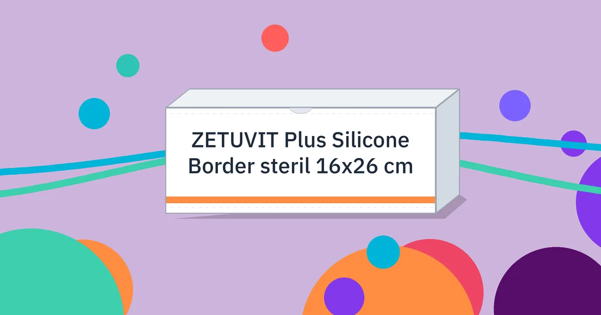 Symbolbild: Packung mit der Aufschrift ZETUVIT Plus Silicone Border steril 16x26 cm (PZN 20123905) – Verfügbarkeit und Bezug in Apotheken in Frankfurt am Main