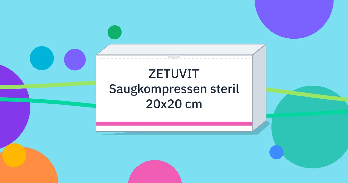 Symbolbild: Packung mit der Aufschrift ZETUVIT Saugkompressen steril 20x20 cm (PZN 04040835) – Verfügbarkeit und Bezug in Apotheken in Frankfurt am Main