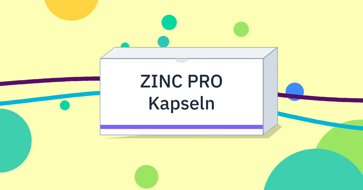 Symbolbild: Packung mit der Aufschrift ZINC PRO Kapseln (PZN 11017481) – Verfügbarkeit und Bezug in Apotheken in Frankfurt am Main