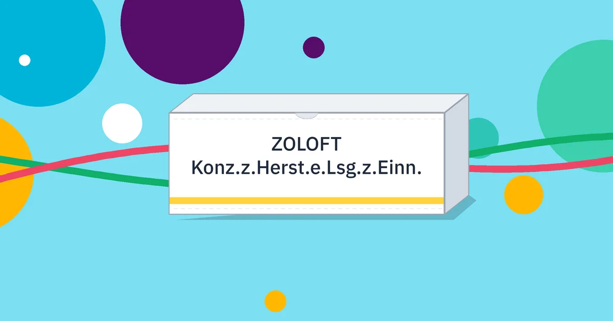 Symbolbild: Packung mit der Aufschrift ZOLOFT Konz.z.Herst.e.Lsg.z.Einn. (PZN 02711426) – Verfügbarkeit und Bezug in Apotheken in Frankfurt am Main