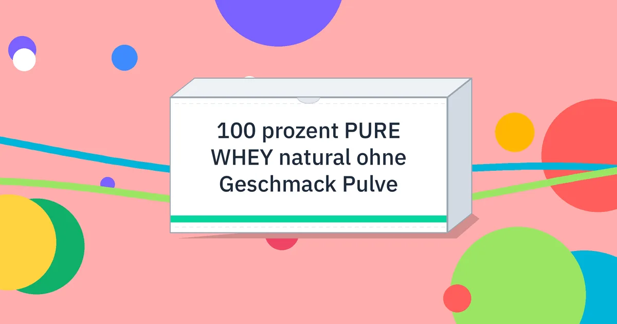 Symbolbild: Packung mit der Aufschrift 100 prozent PURE WHEY natural ohne Geschmack Pulve (PZN 19921375) – Verfügbarkeit und Bezug in Apotheken in Frankfurt am Main