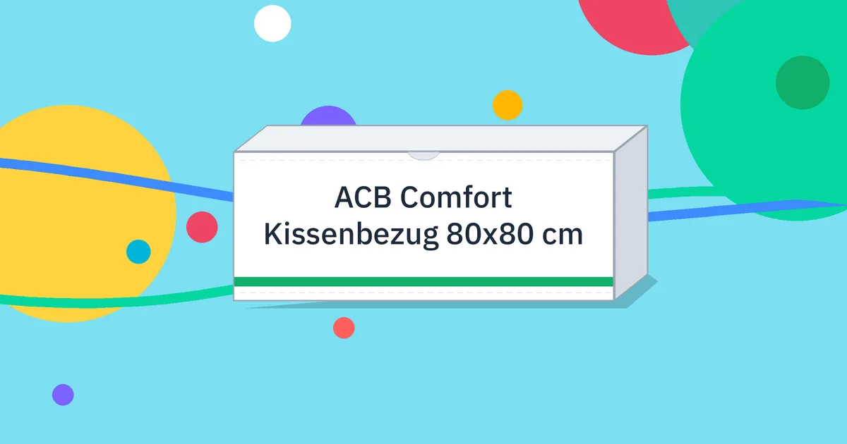 Symbolbild: Packung mit der Aufschrift ACB Comfort Kissenbezug 80x80 cm (PZN 04117087) – Verfügbarkeit und Bezug in Apotheken in Frankfurt am Main