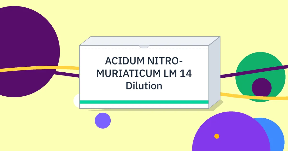 Symbolbild: Packung mit der Aufschrift ACIDUM NITRO-MURIATICUM LM 14 Dilution (PZN 13280165) – Verfügbarkeit und Bezug in Apotheken in Frankfurt am Main