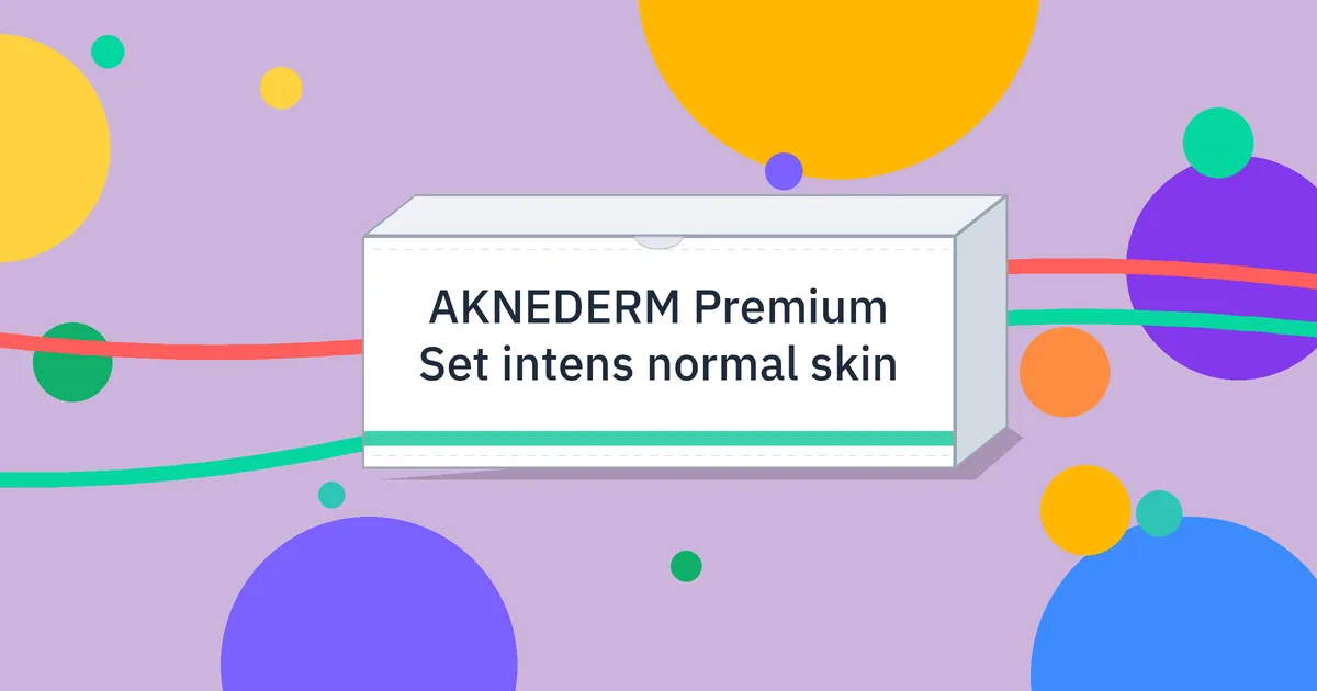 Symbolbild: Packung mit der Aufschrift AKNEDERM Premium Set intens normal skin (PZN 17371723) – Verfügbarkeit und Bezug in Apotheken in Frankfurt am Main