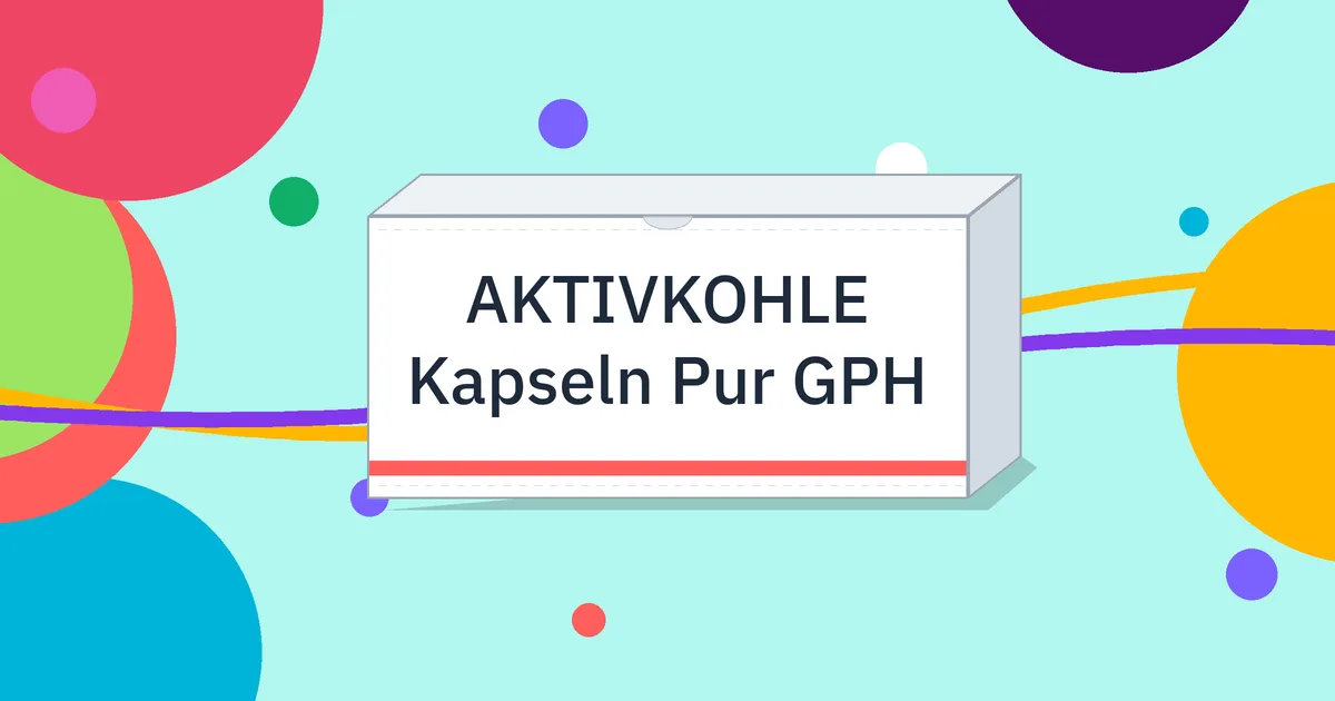 Symbolbild: Packung mit der Aufschrift AKTIVKOHLE Kapseln Pur GPH (PZN 16570797) – Verfügbarkeit und Bezug in Apotheken in Frankfurt am Main