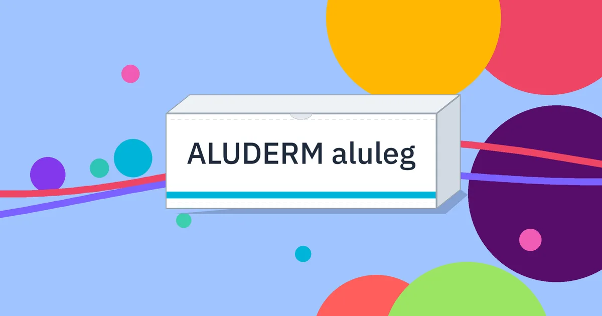 Symbolbild: Packung mit der Aufschrift ALUDERM aluleg (PZN 11048292) – Verfügbarkeit und Bezug in Apotheken in Frankfurt am Main