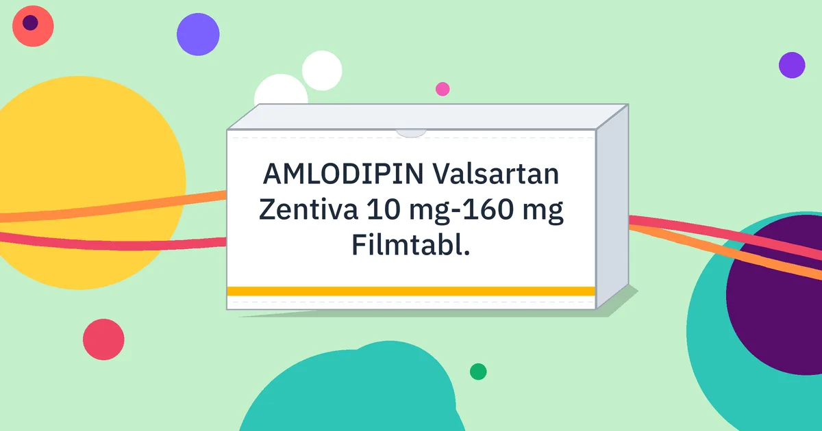 Symbolbild: Packung mit der Aufschrift AMLODIPIN Valsartan Zentiva 10 mg-160 mg Filmtabl. (PZN 13834994) – Verfügbarkeit und Bezug in Apotheken in Frankfurt am Main