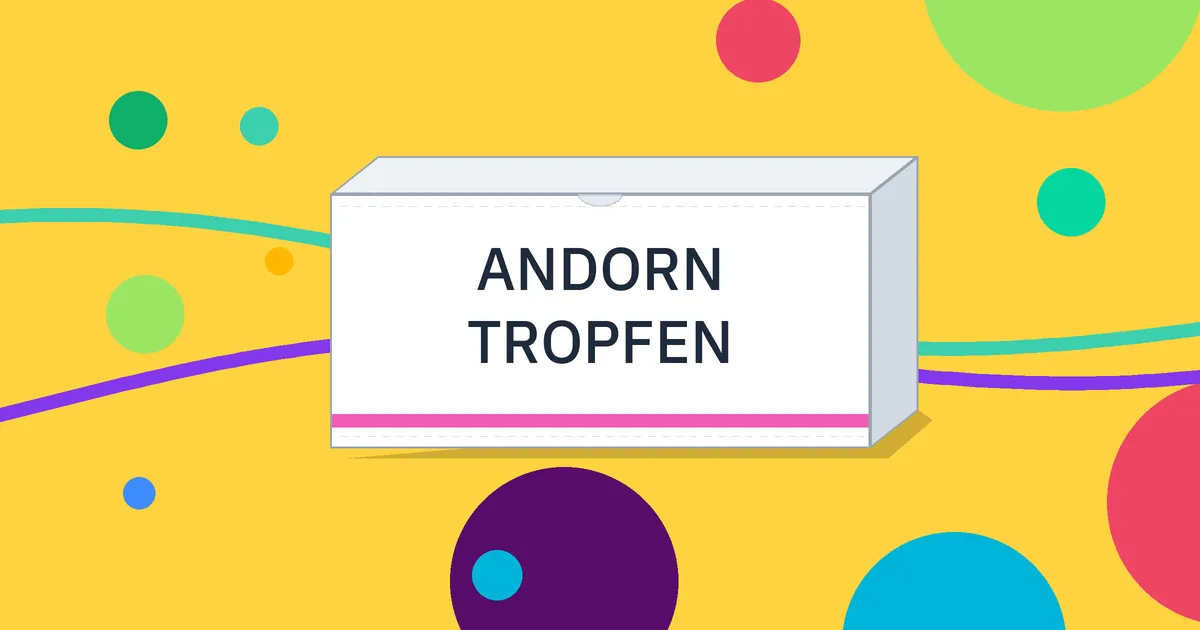 Symbolbild: Packung mit der Aufschrift ANDORN TROPFEN (PZN 14128399) – Verfügbarkeit und Bezug in Apotheken in Frankfurt am Main