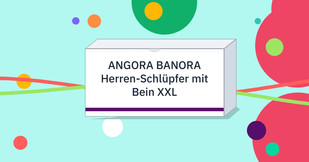 Symbolbild: Packung mit der Aufschrift ANGORA BANORA Herren-Schlüpfer mit Bein XXL (PZN 06192578) – Verfügbarkeit und Bezug in Apotheken in Frankfurt am Main